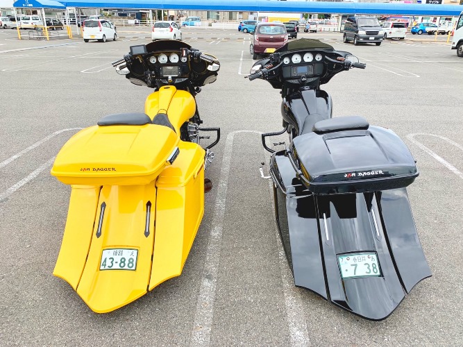 Black / Yellow ”Empire Bagger” – JAM BAGGER ハーレーバガースタイル