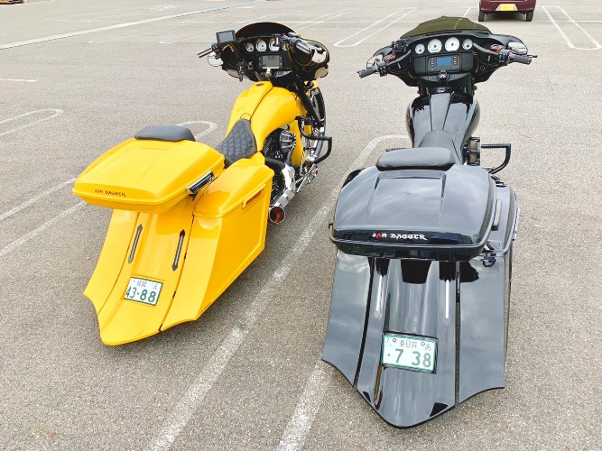 Black / Yellow ”Empire Bagger” – JAM BAGGER ハーレーバガースタイル